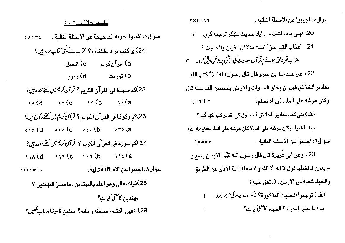 Tripura Board Class 9 Theology Model Paper 2024 PDF NCERT Expert