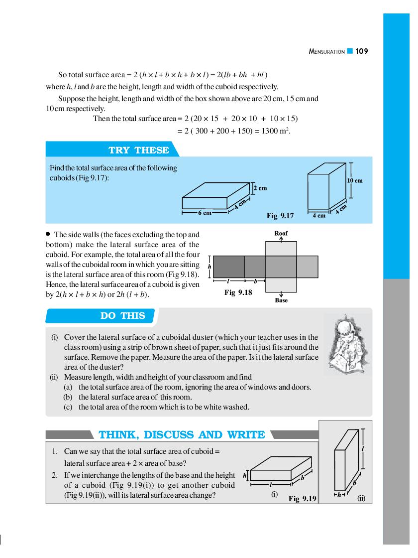 NCERT Book Class 8 Maths Chapter 9 Mensuration PDF AglaSem