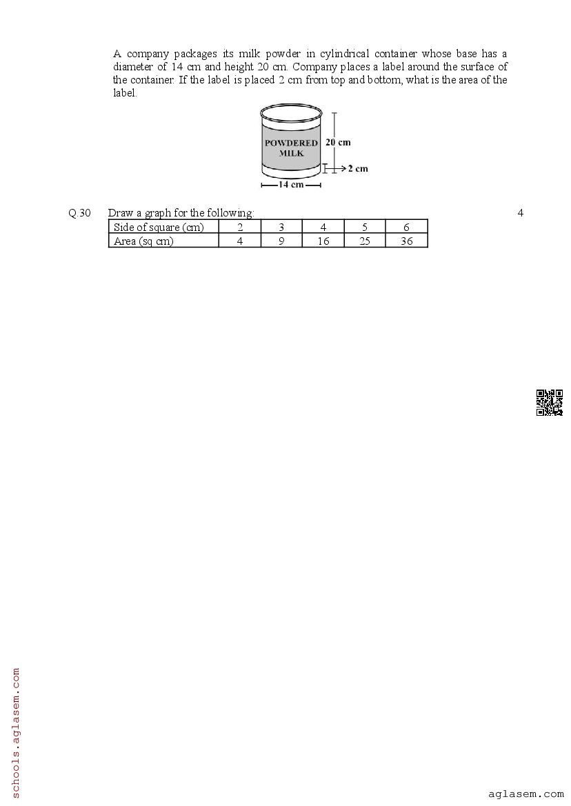 Class 8 Maths Question Paper 2024 (PDF) - Download 8th Annual Exam ...