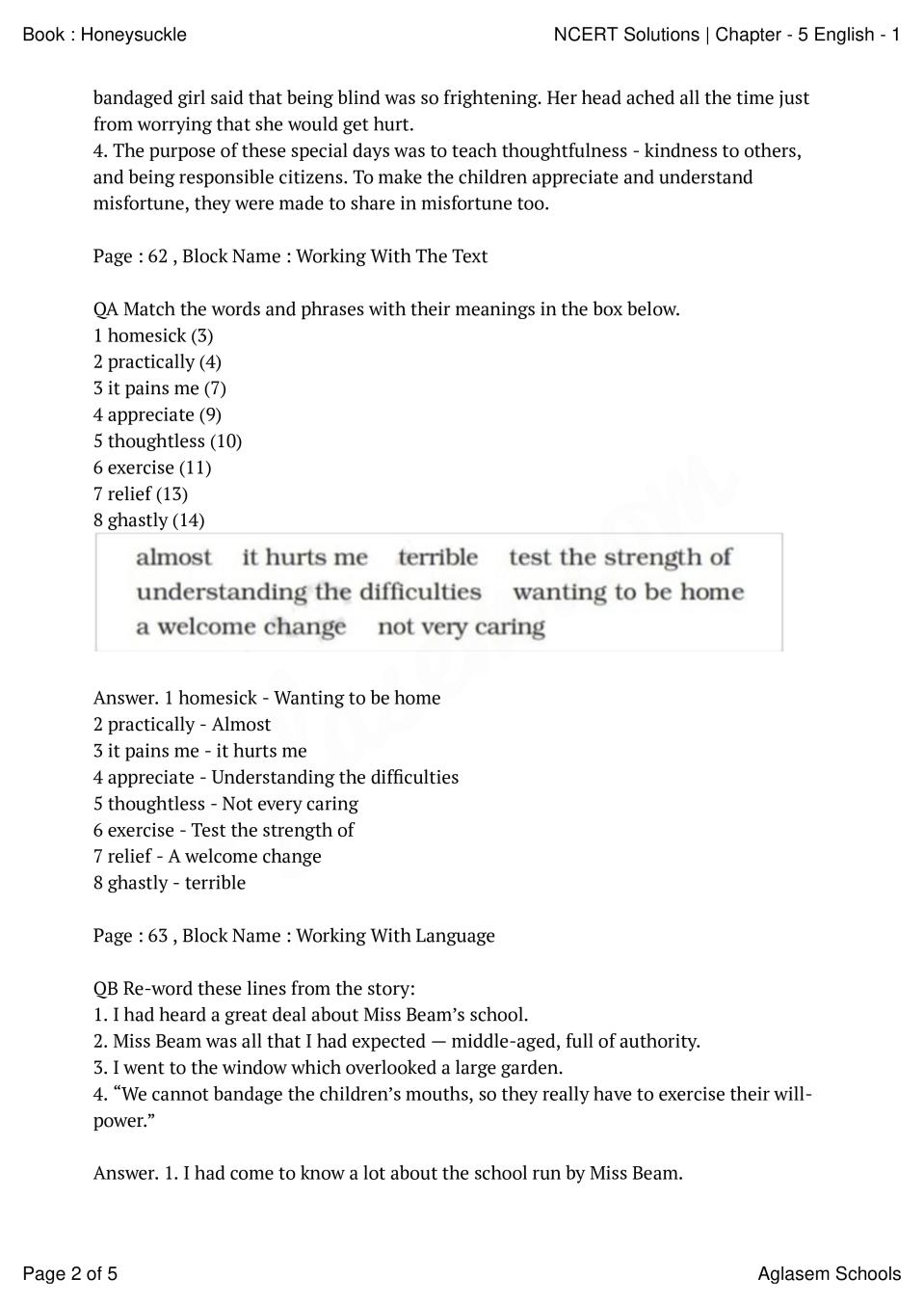 NCERT Solutions For Class 6 English Chapter 5 A Different Kind Of NCERT Solutions For Class 6 English Chapter 5 A Different Kind Of