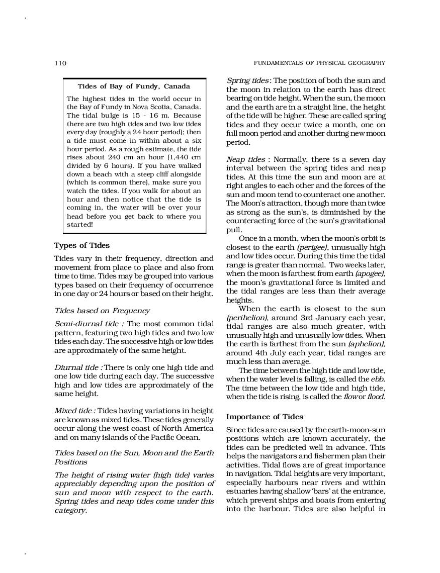 NCERT Book Class 11 Geography Chapter 13 Movements Of Ocean Water PDF 
