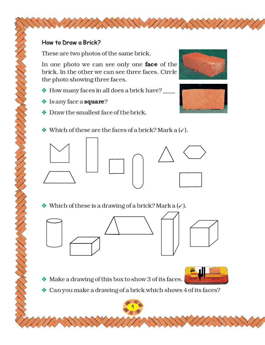 NCERT Book Class 4 Maths Chapter 1 Building With Bricks AglaSem Schools