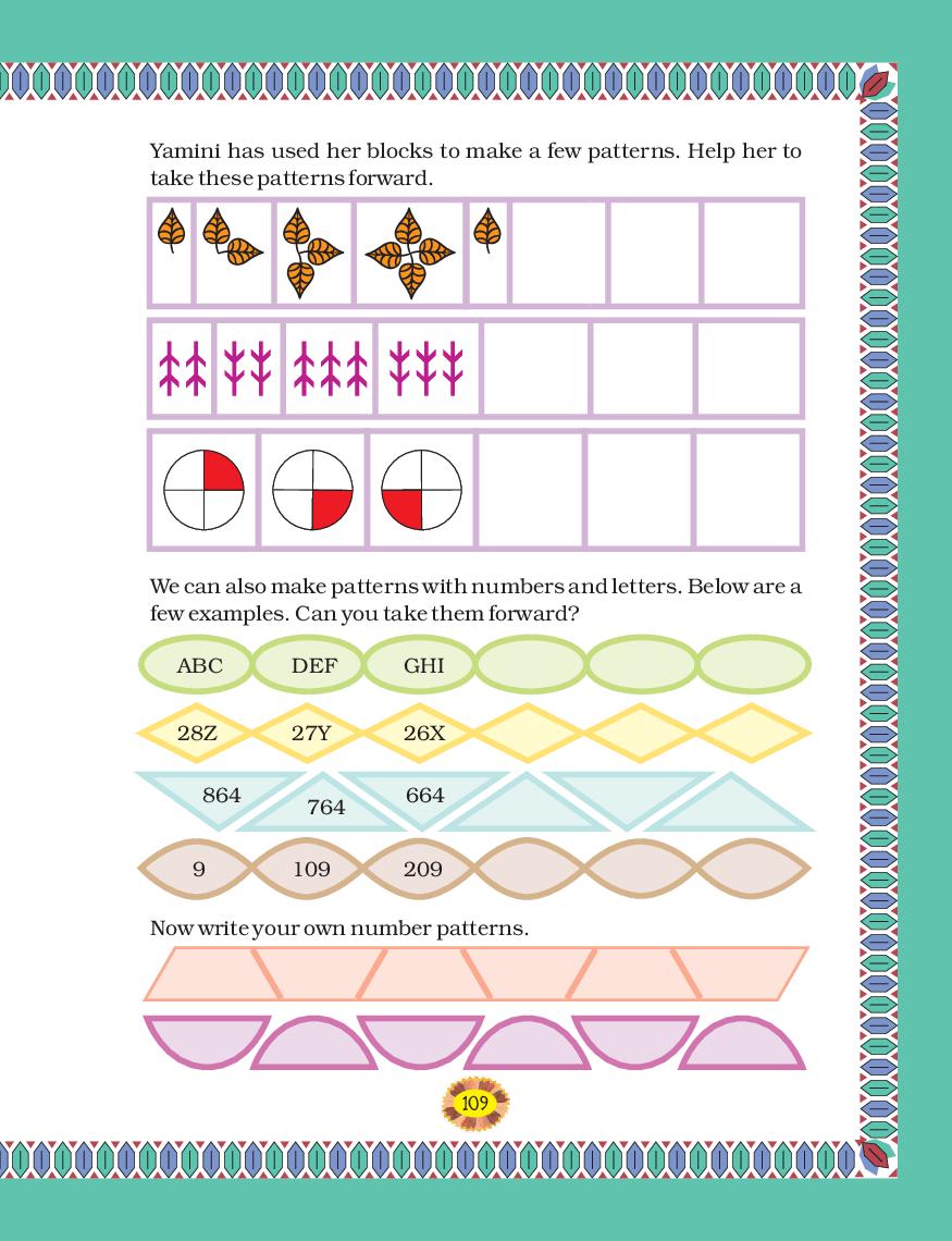 NCERT Book Class 4 Maths Chapter 10 Play With Patterns 2024 25 Session 
