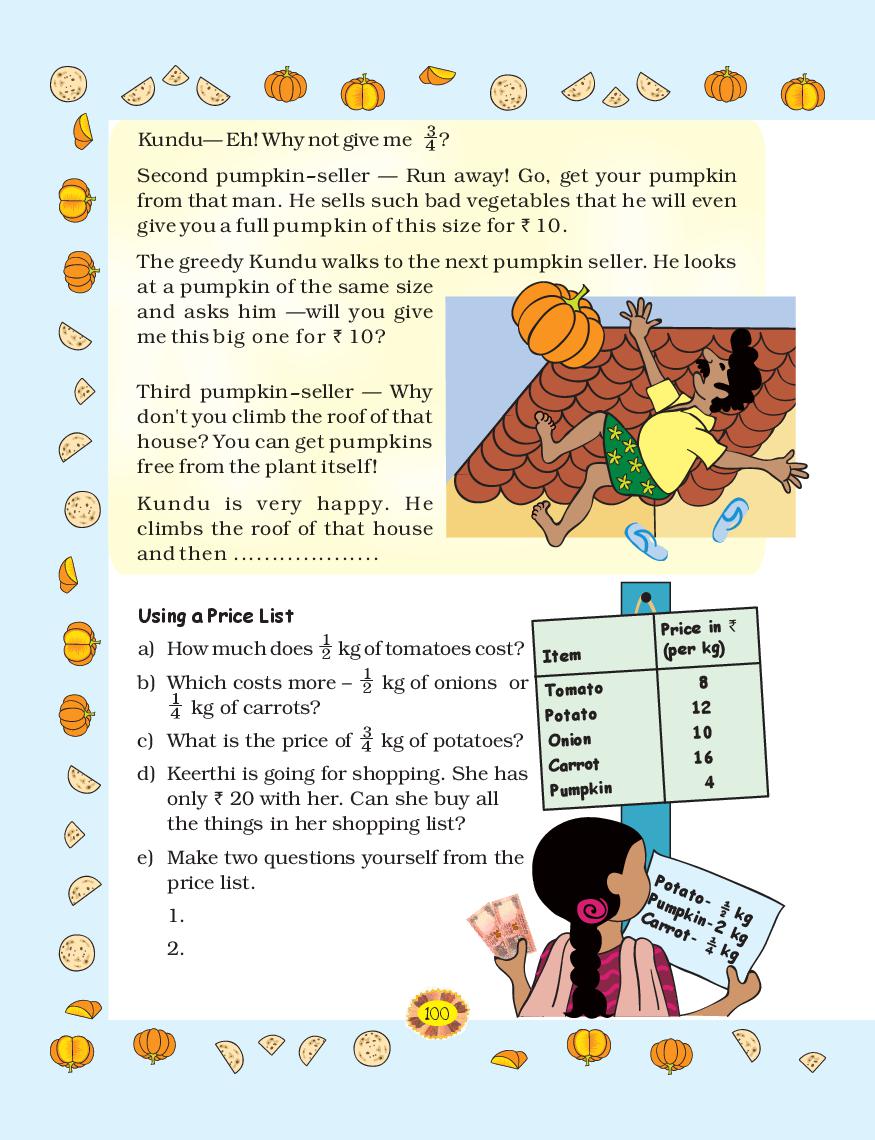NCERT Book Class 4 Maths Chapter 9 Halves And Quarters
