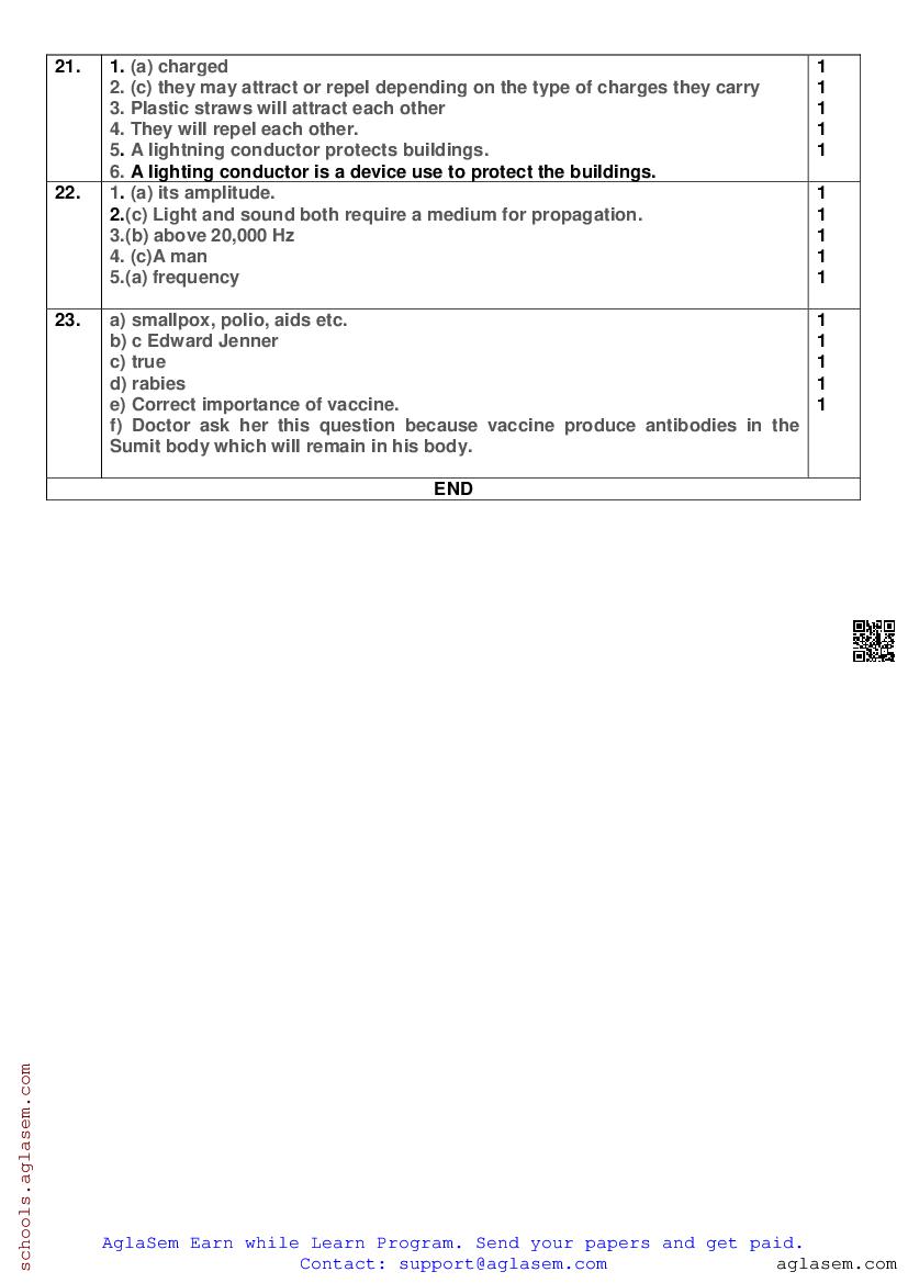 Class 8 Science Question Paper 2024 (PDF) - Download 8th Annual Exam Science Question Paper ...