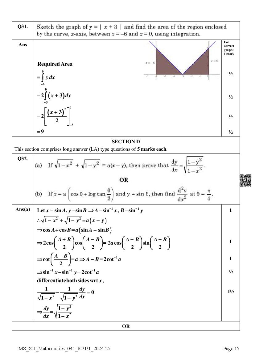 Class 12 Maths Question Paper 2025 (PDF) - Download 12th Std Annual ...