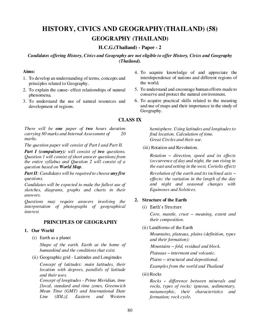 Icse Class 10 Syllabus 2023 Geography Thailand Paper 2 Free Hot Nude 