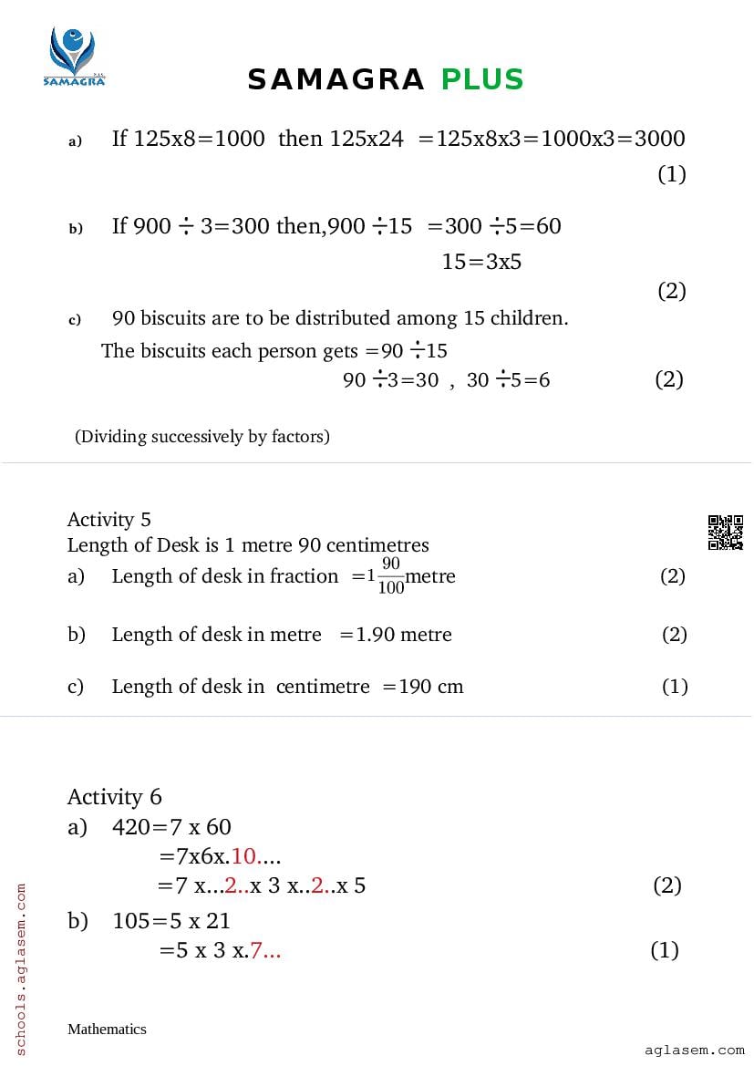 Kerala 5th Class Maths Model Paper 2026 (PDF) - Kerala Class 5 Maths ...