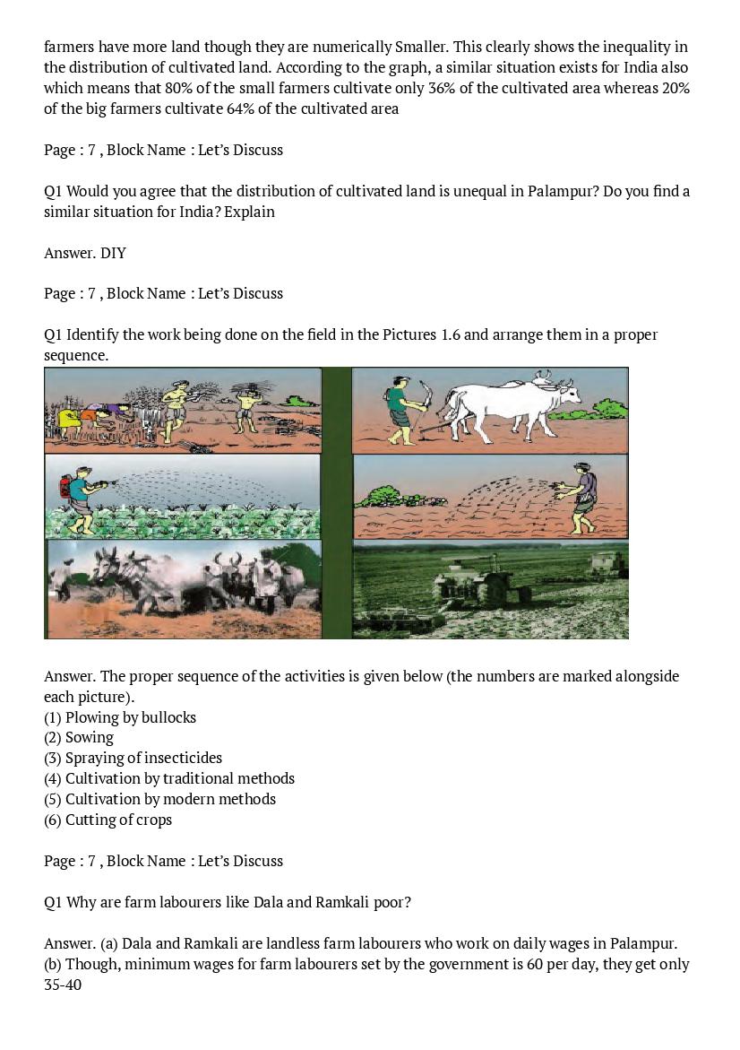 NCERT Solutions For Class 9 Economics Chapter 1 The Story Of Village