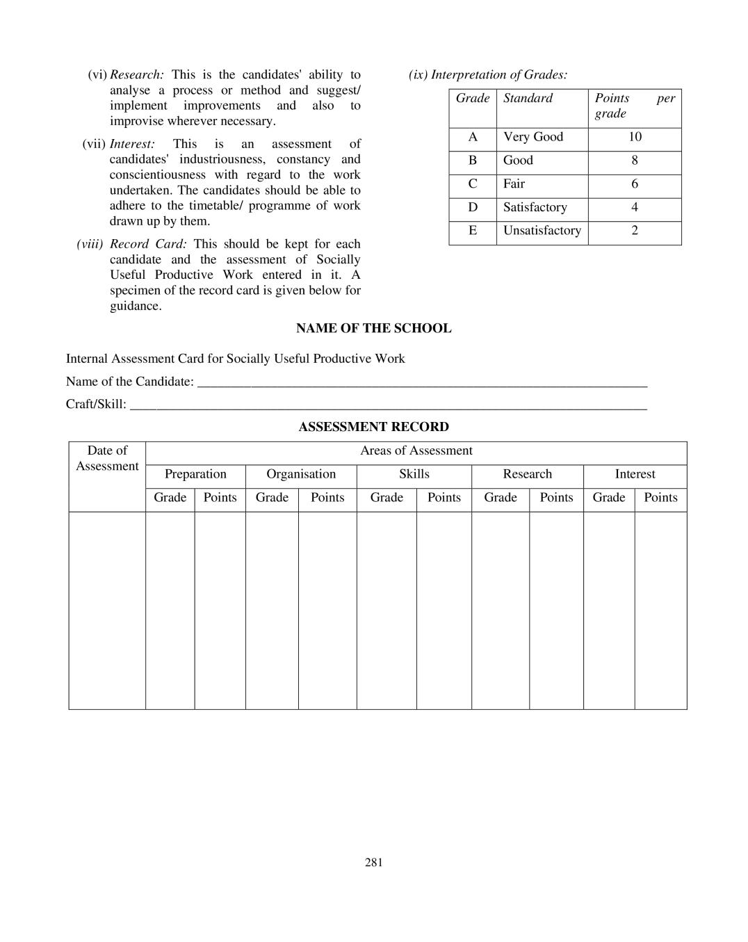 ICSE SUPW and Community Service Syllabus 2020 - 2021 for Class 9, Class ...