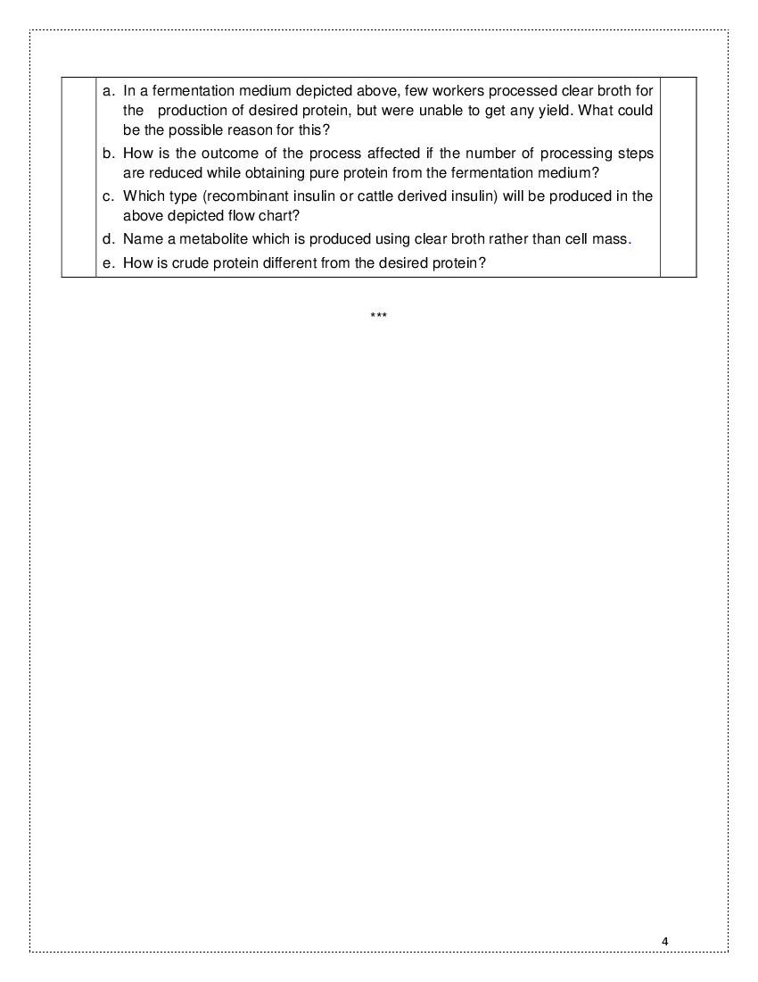 CBSE Sample Paper 2022 Class 12 Biotechnology - Term 2, Term 1 PDF Download