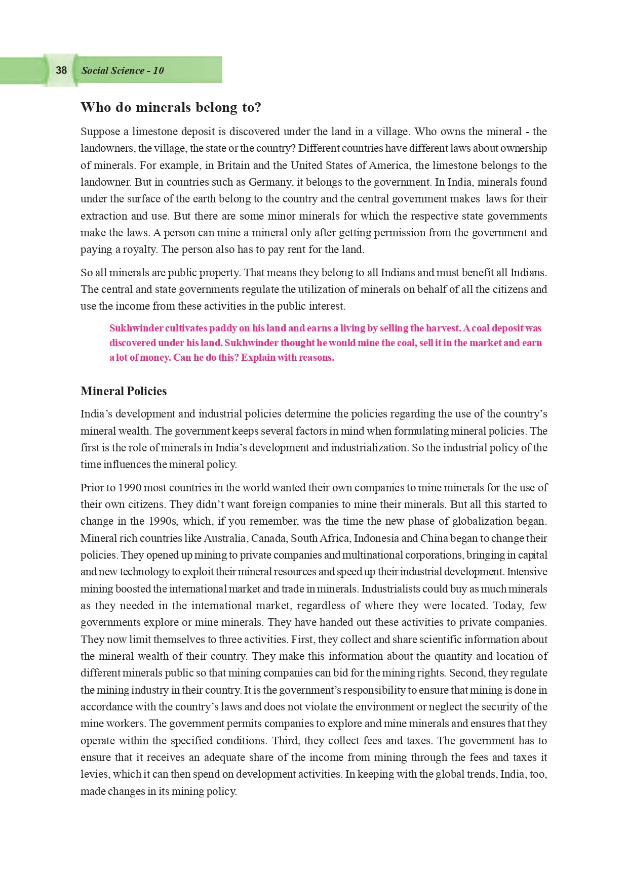 CGBSE Class 10th Social Science Book PDF in English Medium - Download ...