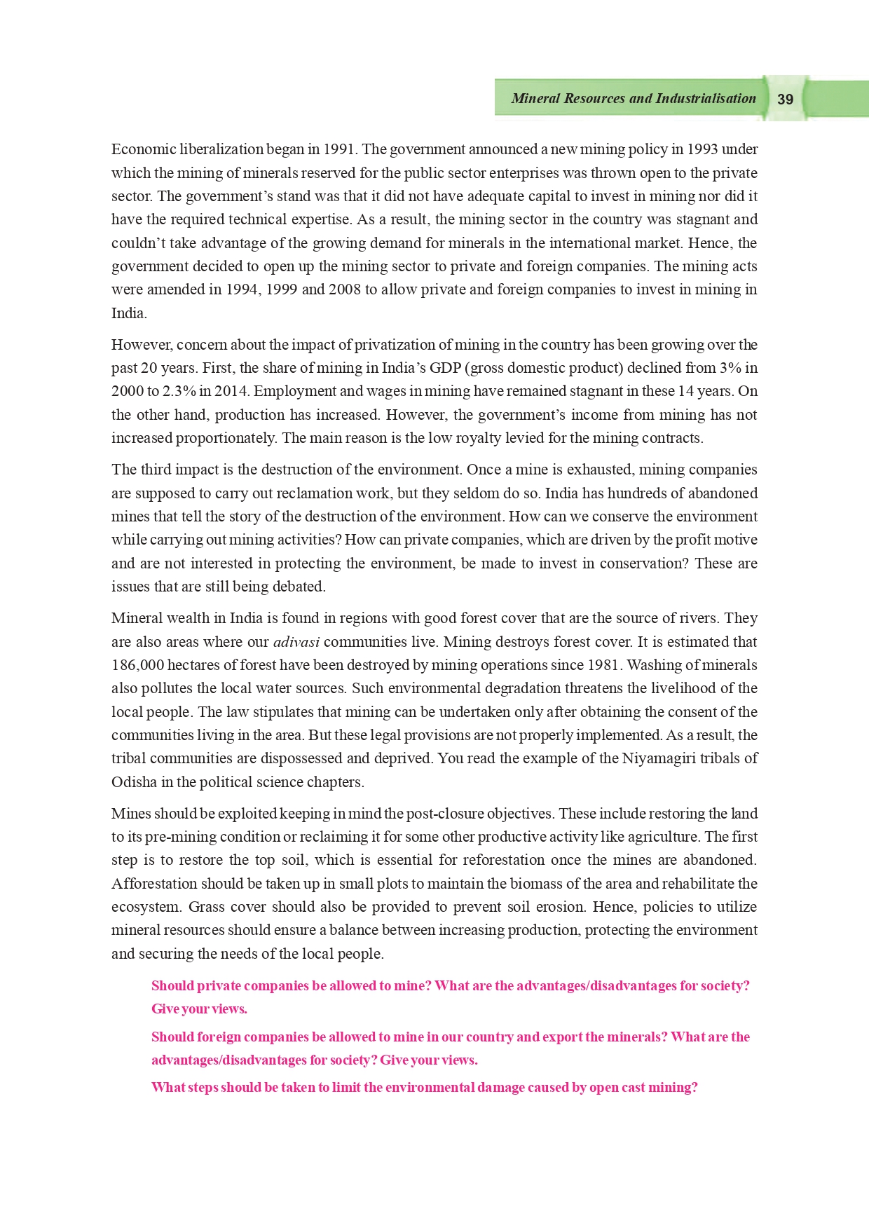 CGBSE Class 10th Social Science Book PDF in English Medium - Download ...