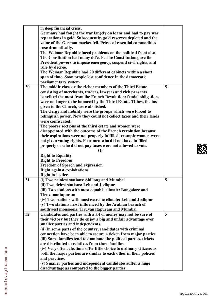 Class 9 Social Science Question Paper 2024 (PDF) - Download 9th Annual ...
