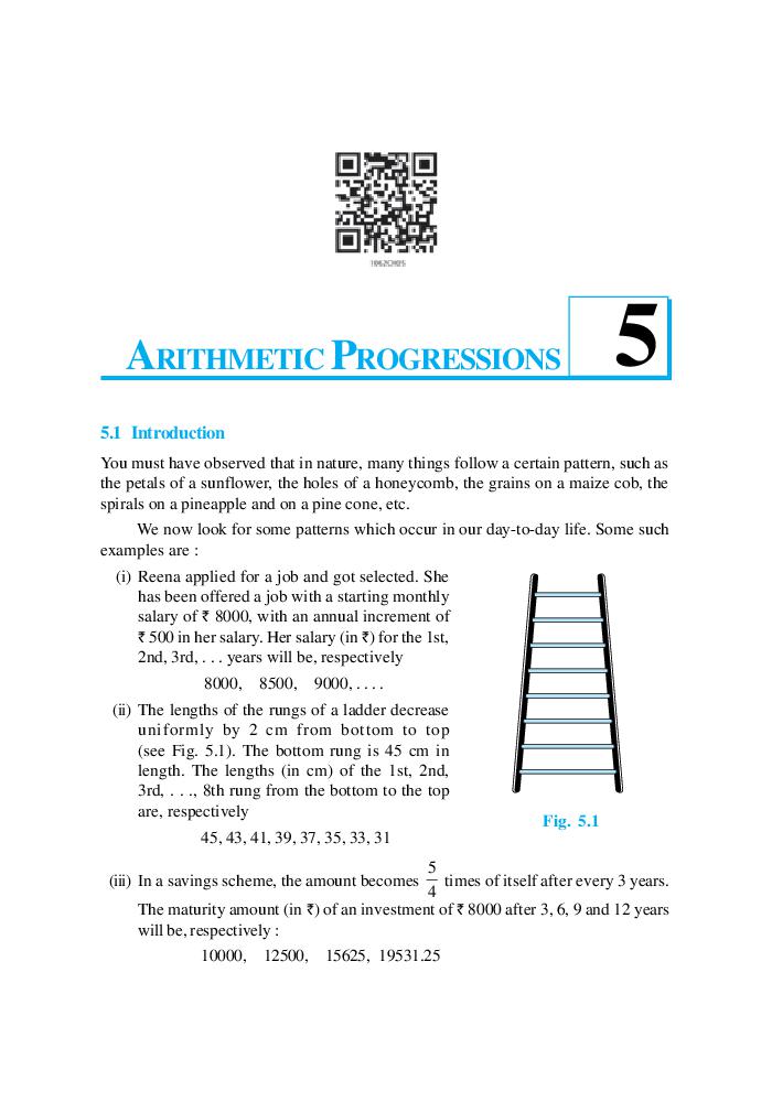 NCERT Book Class 10 Maths Chapter 5 Arithmetic Progressions