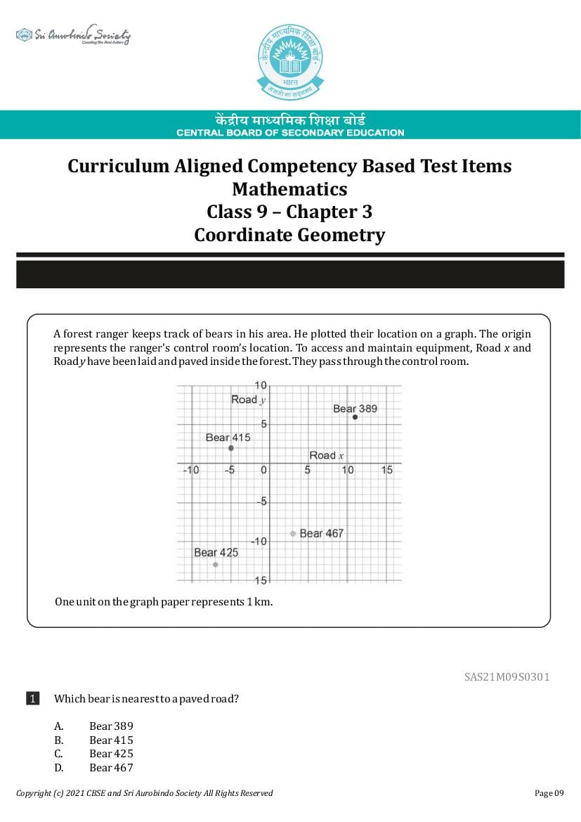 Class 9 Maths Competency Based Questions 2025 - Download PDF - AglaSem