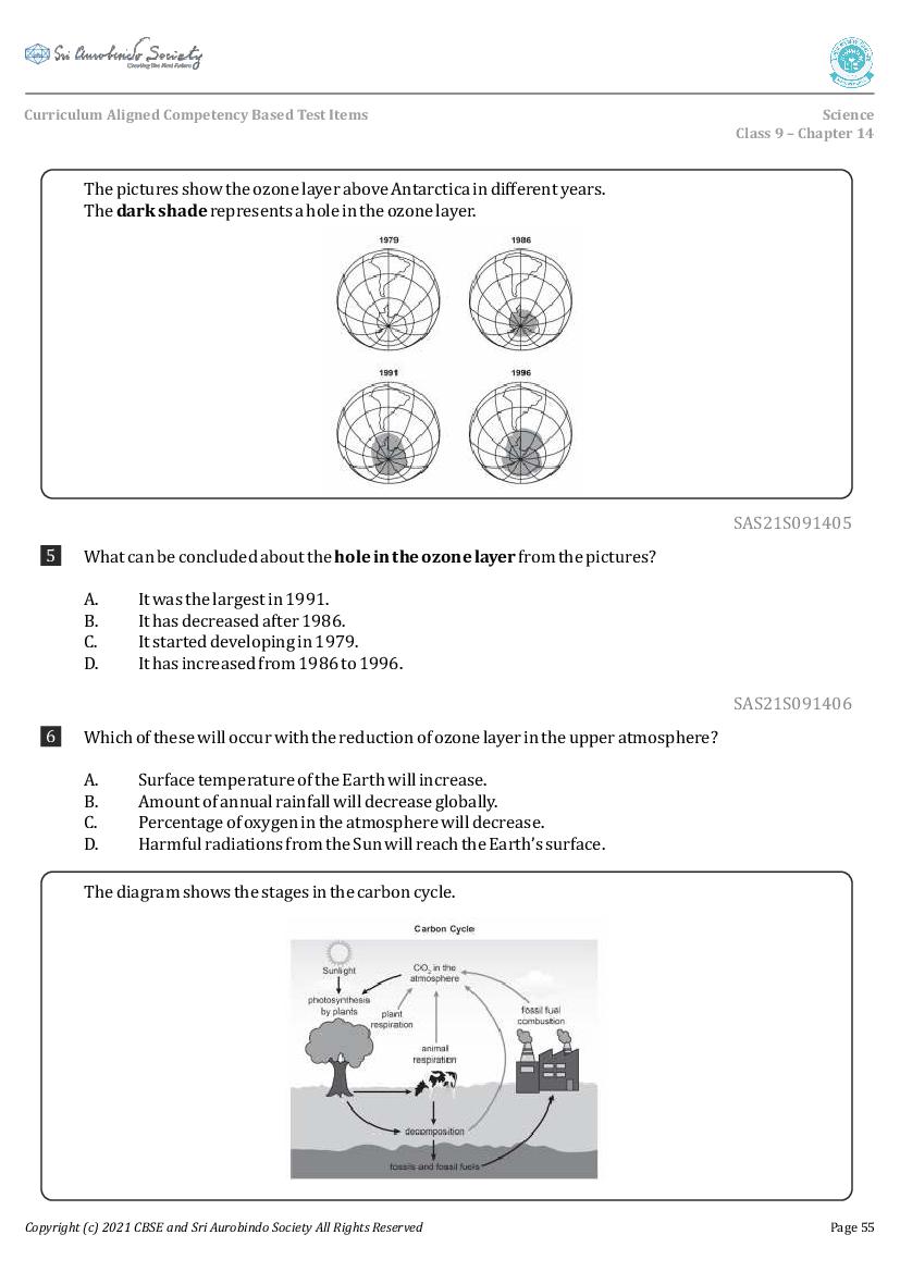 Class 9 Science Competency Based Questions 2025 - Download PDF - AglaSem