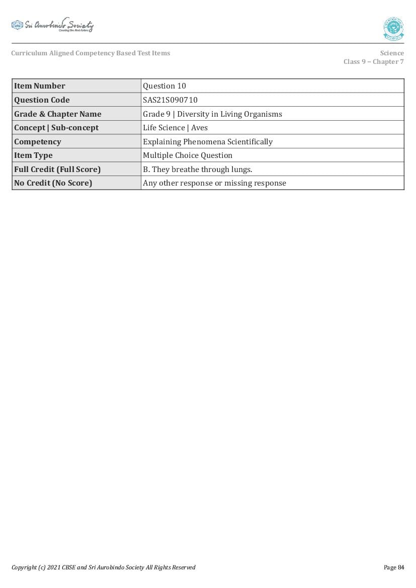 Class 9 Science Competency Based Questions 2025 - Download PDF - AglaSem