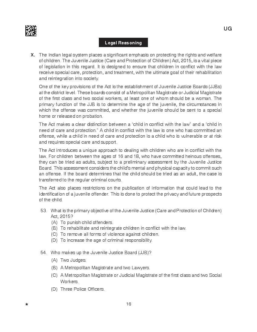 CLAT Question Paper 2024 Download Links: UG and PG Papers - AglaSem Admission