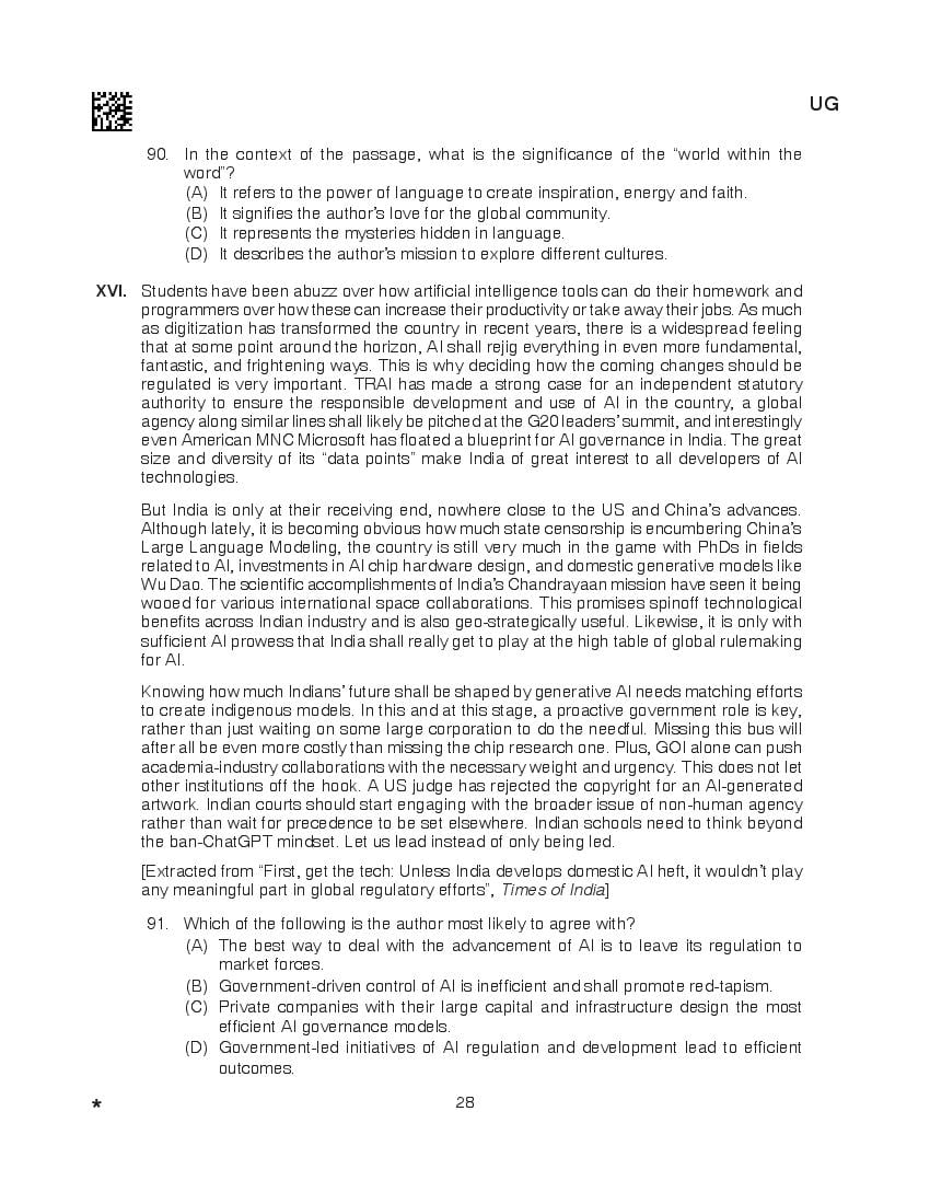 CLAT Question Paper 2024 Download Links: UG and PG Papers - AglaSem Admission