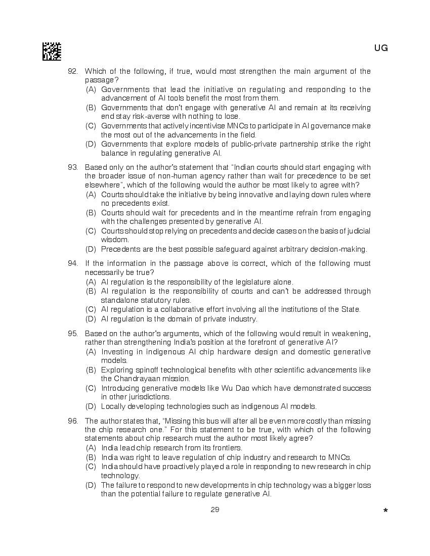 CLAT Question Paper 2024 Download Links: UG and PG Papers - AglaSem Admission