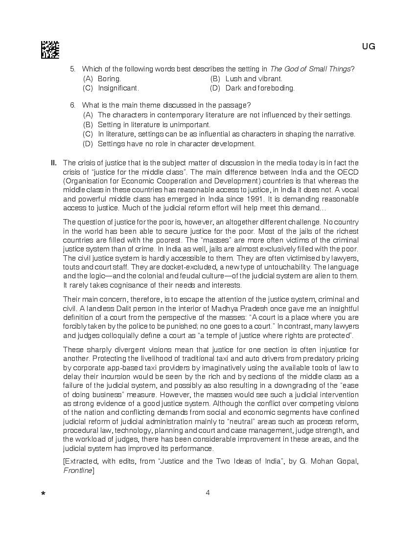 CLAT Question Paper 2024 Download Links: UG and PG Papers - AglaSem Admission