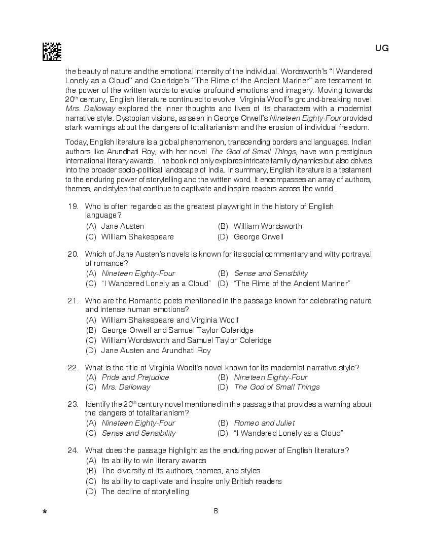 CLAT Question Paper 2024 Download Links: UG and PG Papers - AglaSem Admission