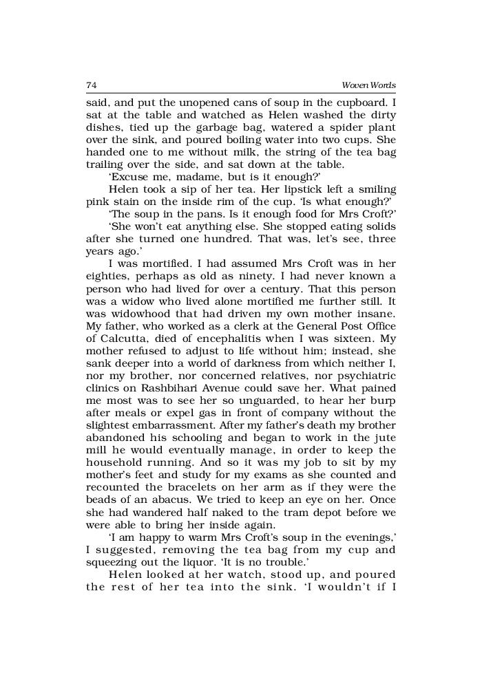 RBSE Book Class 11 English Woven Words Short Stories 6 The Third And RBSE Book Class 11 English Woven Words Short Stories 6 The Third And