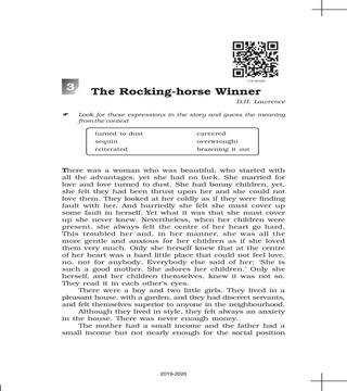 NCERT Book Class 11 English (Woven Words) Short Stories 3 The Rocking ...