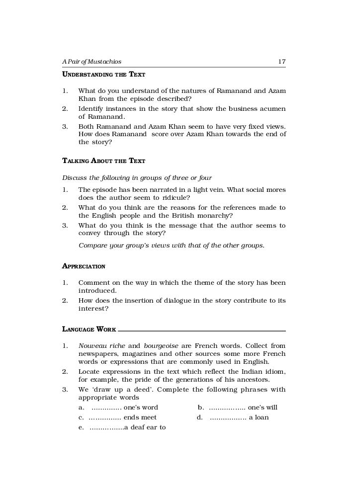 NCERT Book Class 11 English Woven Words Short Stories 2 A Pair Of NCERT Book Class 11 English Woven Words Short Stories 2 A Pair Of