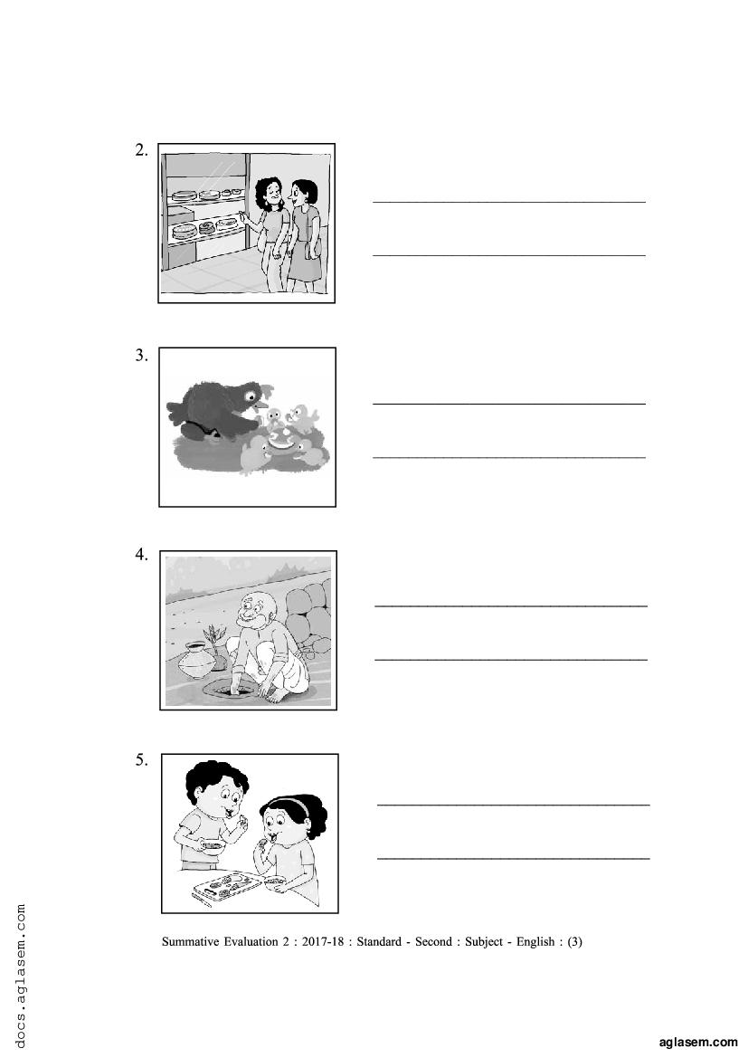 Class 2 English Sample Paper 2024 Maharashtra Board PDF Maha Std