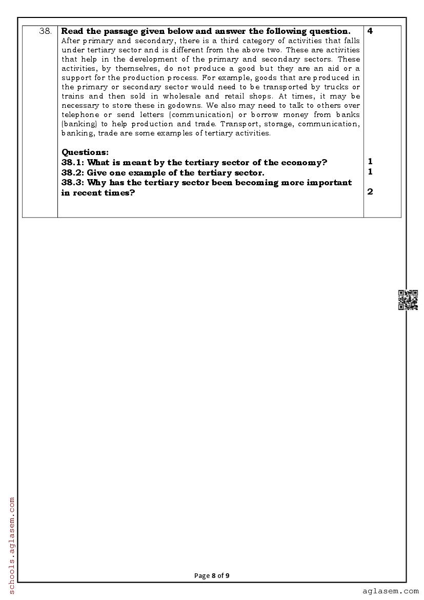 Class 10 Social Science Mid Term Sample Paper 2025 PDF | Download PT1 ...