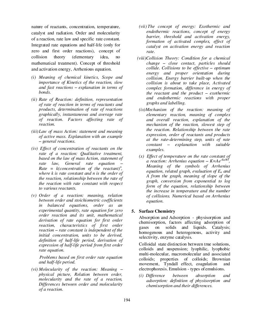 ISC Chemistry Syllabus 2022 for Class 11, Class 12 | AglaSem Schools