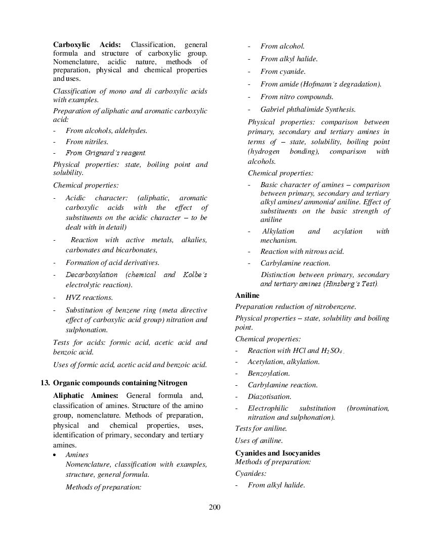ISC Chemistry Syllabus 2022 for Class 11, Class 12 | AglaSem Schools
