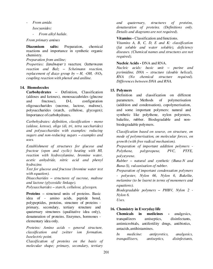 ISC Chemistry Syllabus 2022 for Class 11, Class 12 | AglaSem Schools