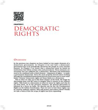 NCERT Book Class 9 Social Science (Civics) Chapter 5 Democratic Rights