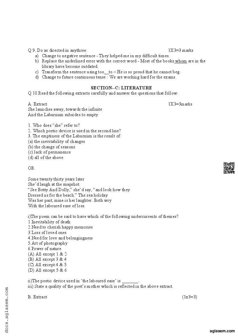 Class 11 English Mid Term Sample Paper 2023 Download Half Yearly Class 11 English Mid Term Sample Paper 2023 Download Half Yearly