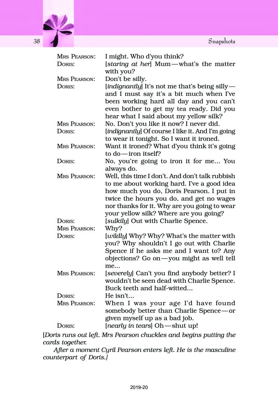 CBSE Class 11 English Snapshots Chapter 5 Mother s Day CBSE Study Group
