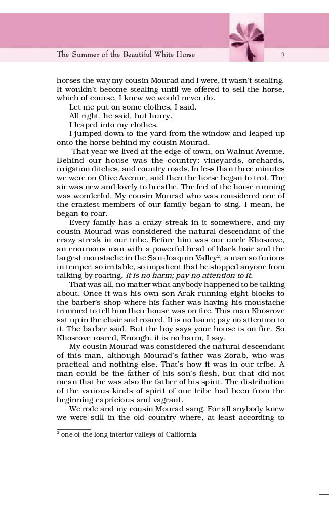 UP Board Book Class 11 English Snapshots Chapter 1 The Summer Of The UP Board Book Class 11 English Snapshots Chapter 1 The Summer Of The
