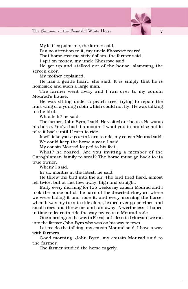 NCERT Book Class 11 English Snapshots Chapter 1 The Summer Of The NCERT Book Class 11 English Snapshots Chapter 1 The Summer Of The