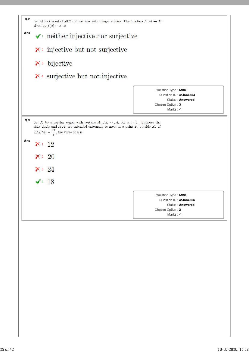 NEST 2020 Question Paper (PDFs) - AglaSem Admission