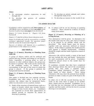 ISC Class 12 Art Syllabus 2021