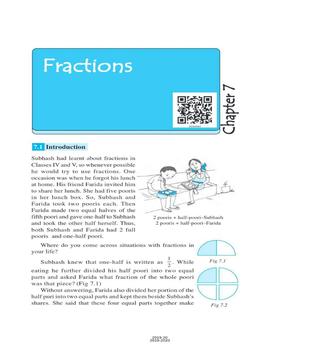 NCERT Book Class 6 Maths Chapter 7 Fractions