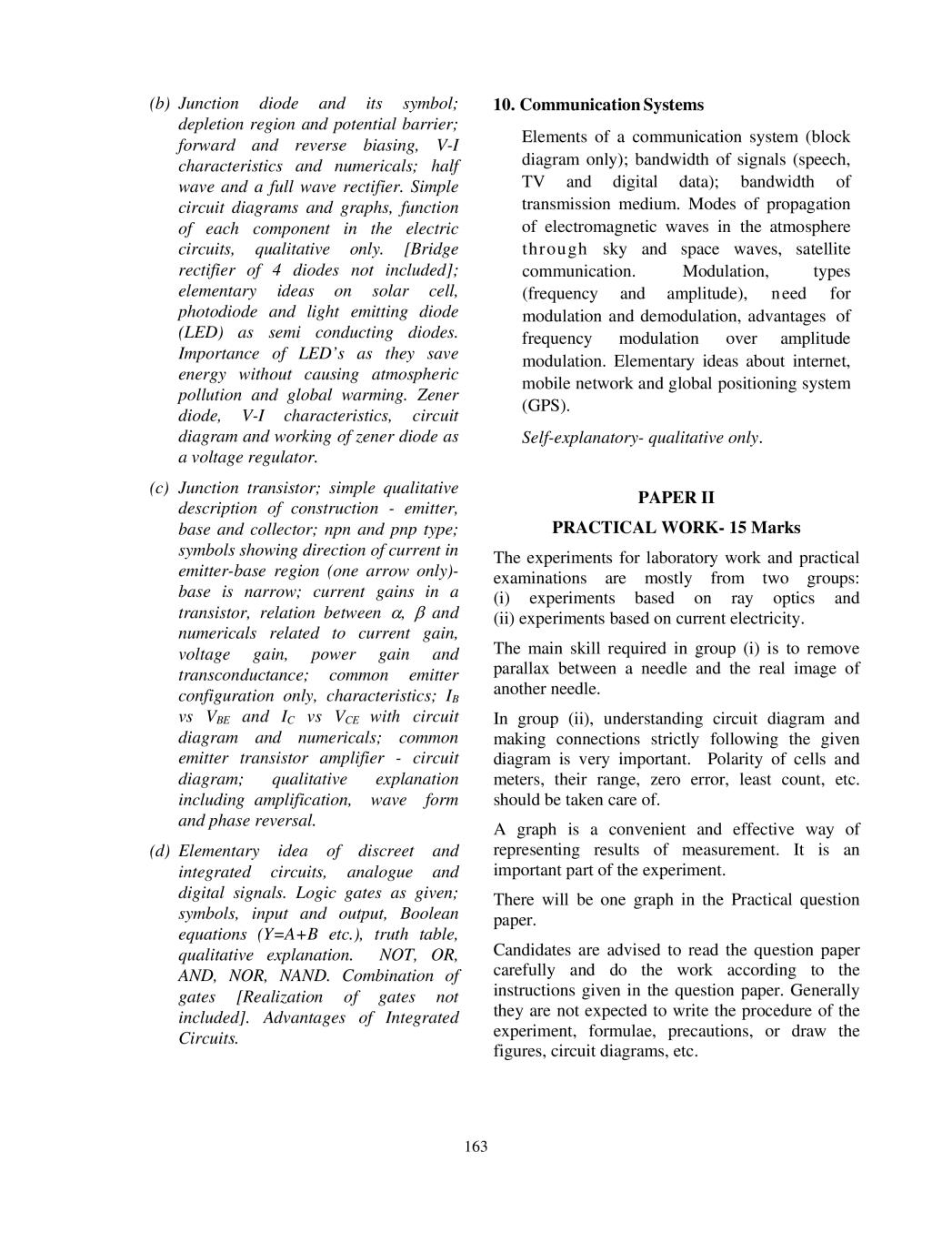 ISC Physics Syllabus 2020 - 2021 for Class 11, Class 12 | AglaSem Schools