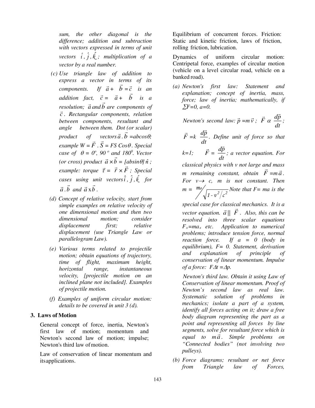 ISC Physics Syllabus 2020 - 2021 for Class 11, Class 12 | AglaSem Schools