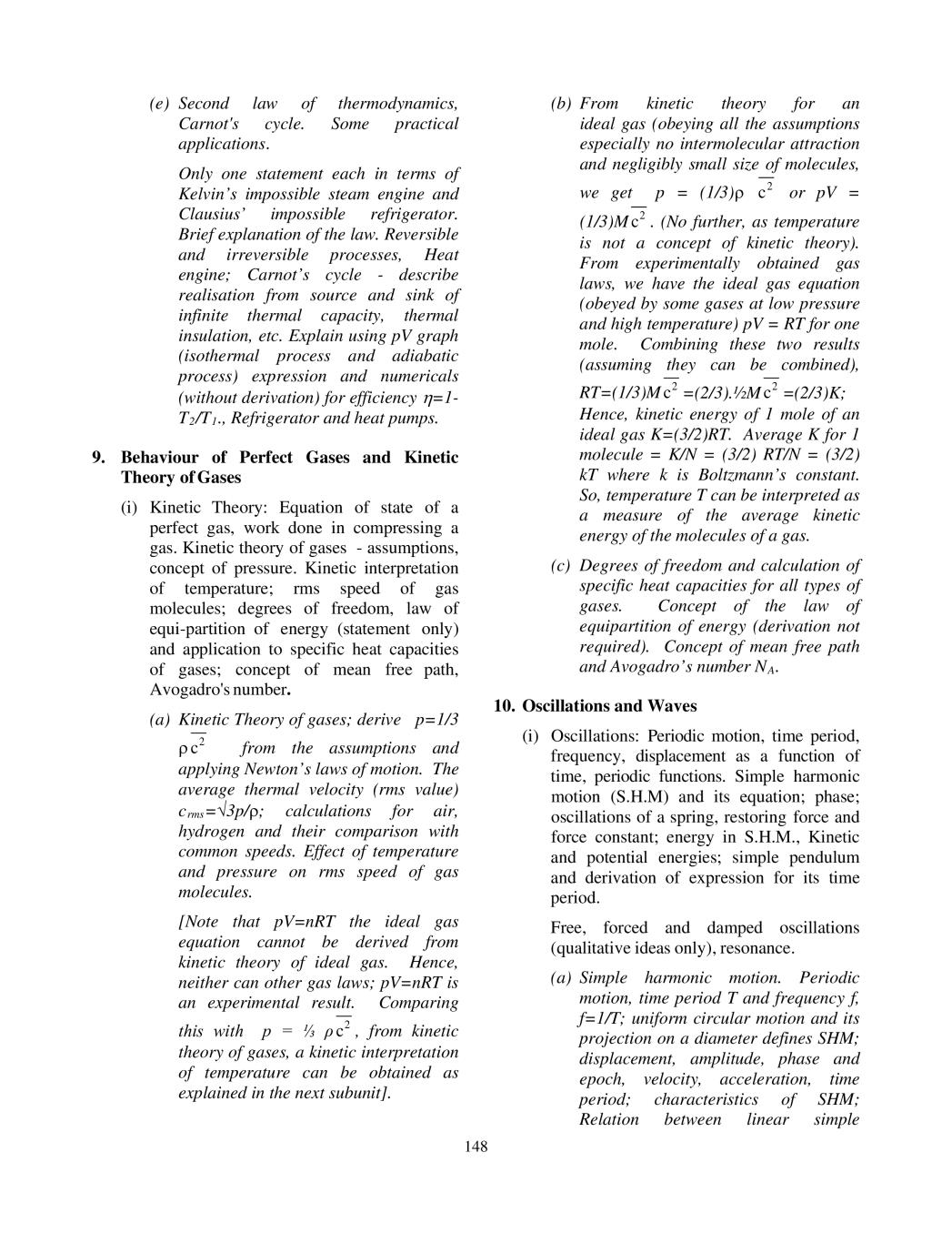 ISC Physics Syllabus 2020 - 2021 for Class 11, Class 12 | AglaSem Schools