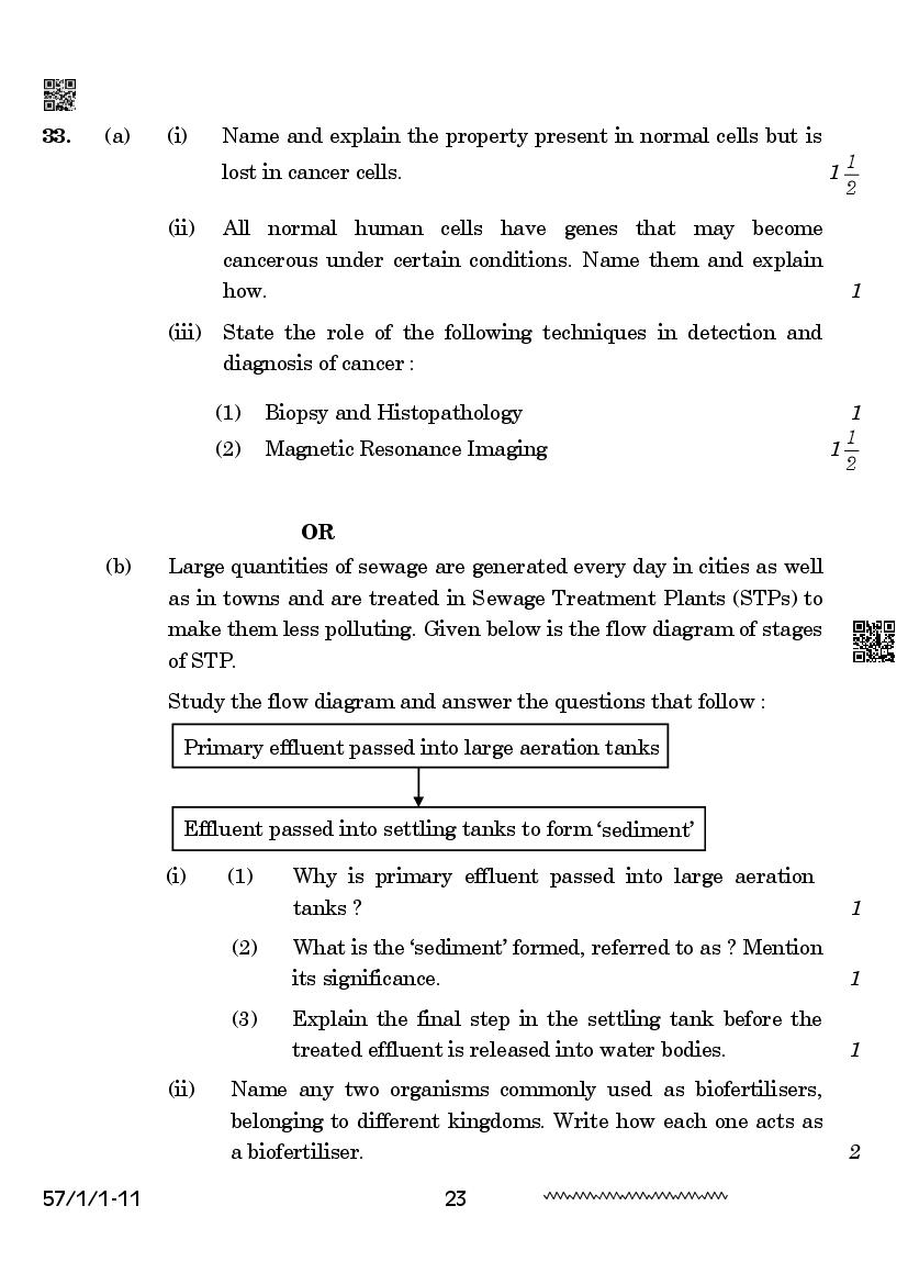 Class 12 Biology Question Paper 2024 (PDF) - Download 12th Annual Exam ...