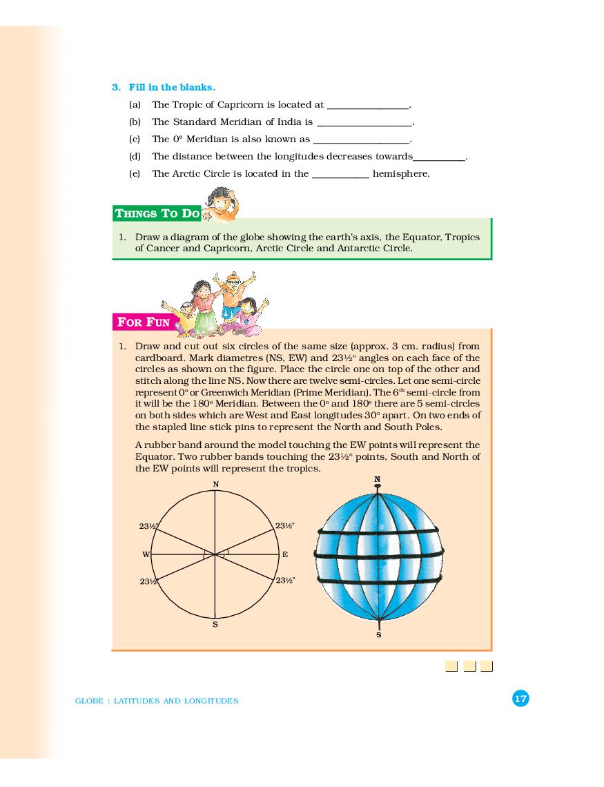 Ncert Class 6 Geography Chapter 2 Globe Latitudes And Longitudes Extra Vrogue