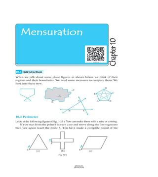 NCERT Book Class 6 Maths Chapter 10 Mensuration