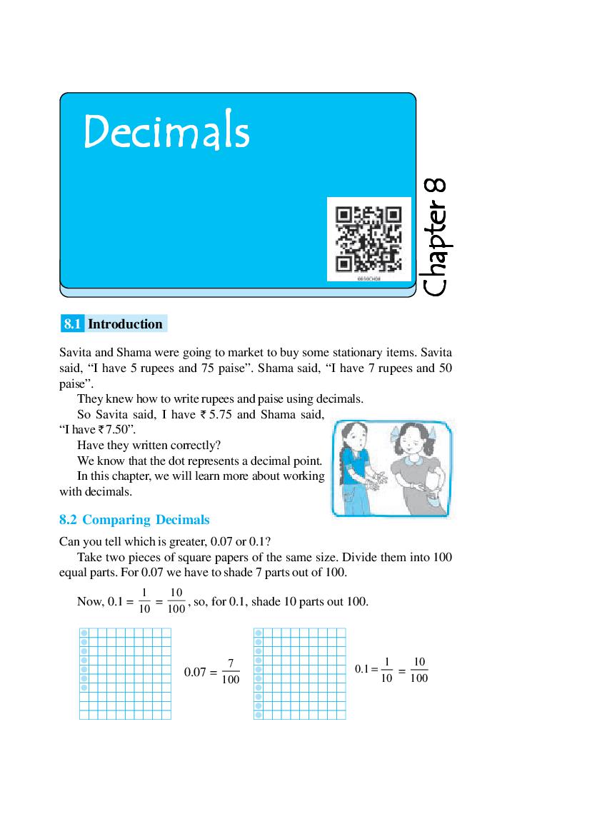 NCERT Book Class 6 Maths Chapter 8 Decimals AglaSem Schools NCERT Book Class 6 Maths Chapter 8 Decimals AglaSem Schools